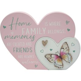 "HOME" HEART PLAQUE