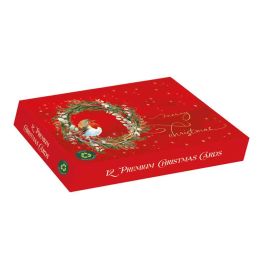 12PK RED RED ROBIN LANDSCAPE PREMIUM BOXED CARDS