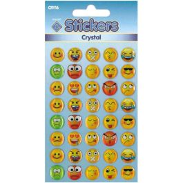 CRYSTAL EMOTIONS SMILEYS STICKERS 10S