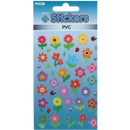 PVC FLOWERS STICKERS 10S