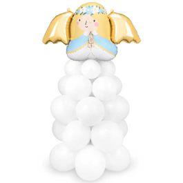 WHITE ANGEL BALLOON BOUQUET