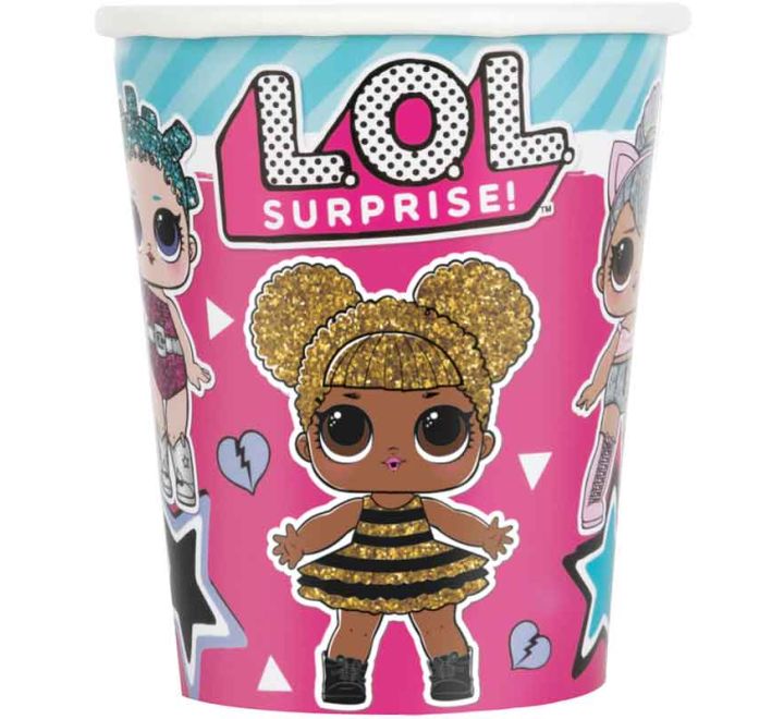 8PK 9oz LOL SURPRISE CUPS