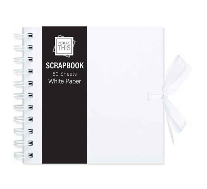 50 SHEET WHITE PAPER SMALL SCRAP BOOK