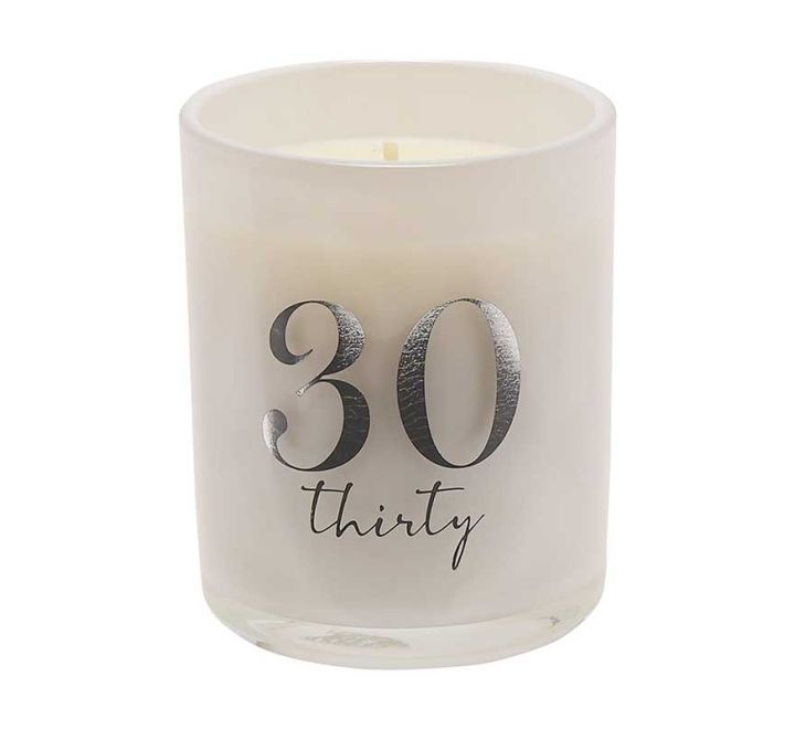120g MILESTONES 30 CHAMPAGNE CANDLE