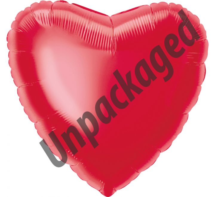 18in RED HEART FOIL BALLOON 12S
