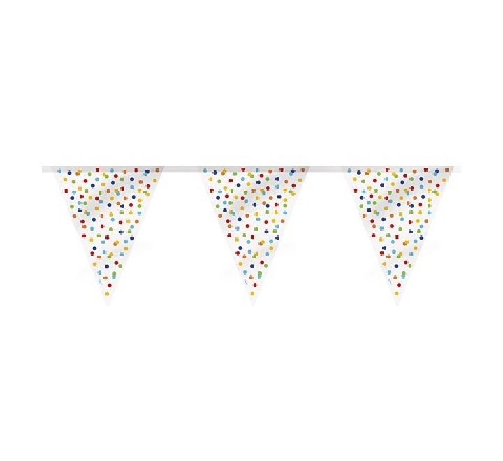 12FT RAINBOW POLKA DOT FLAG BANNER