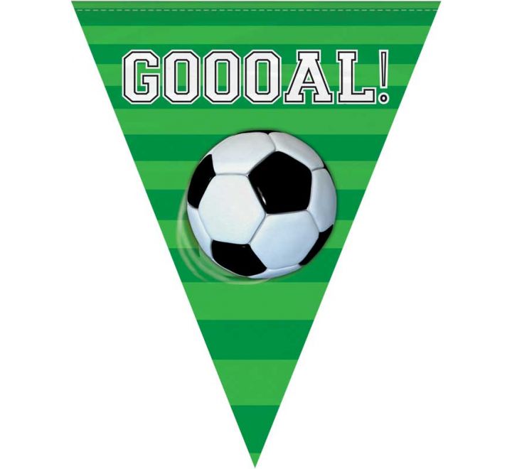 3D FOOTBALL PENNANT BANNER
