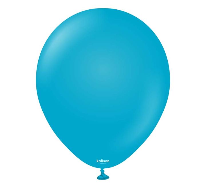 100PK 12in RETRO BLUE GLASS KALISAN LATEX